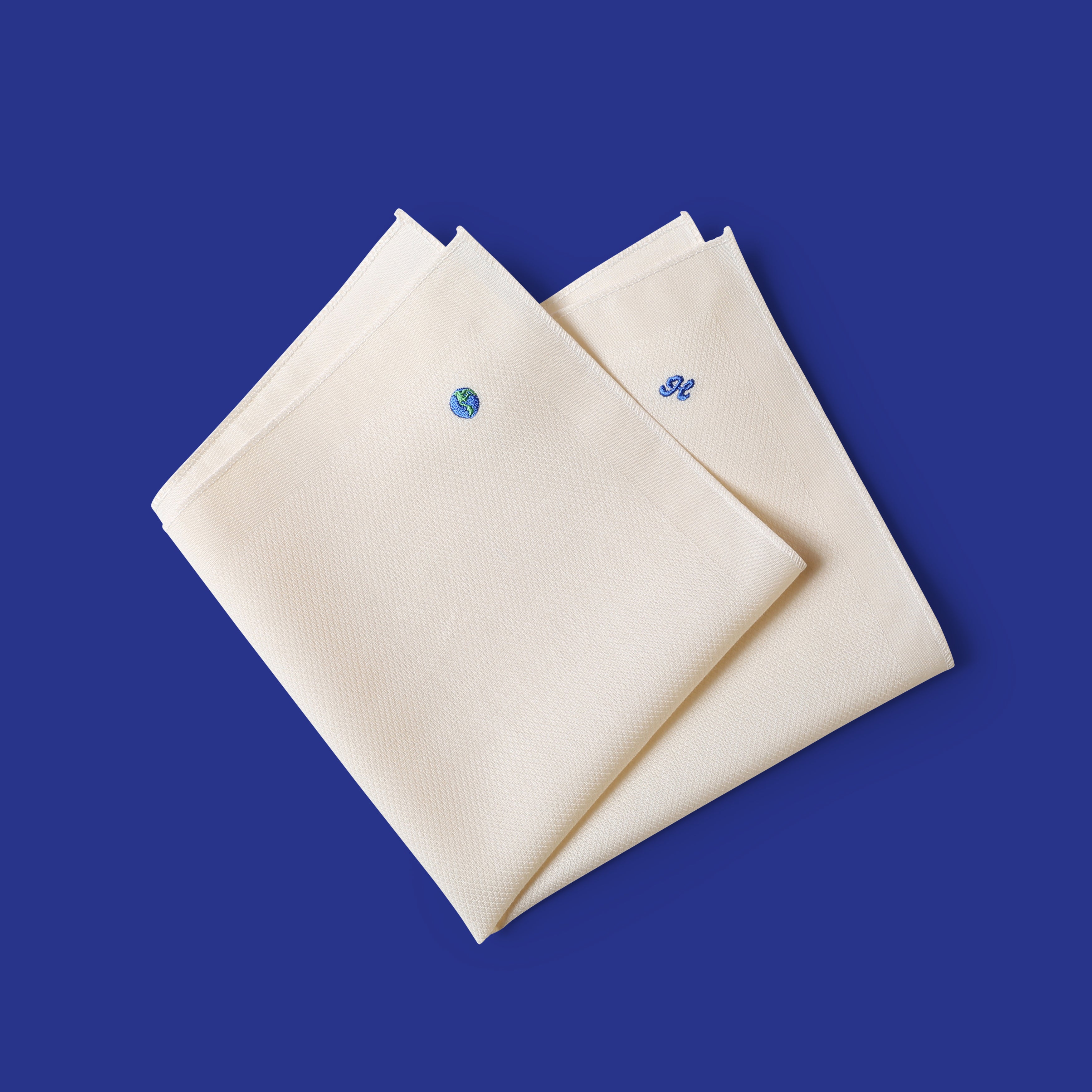 Organic Cotton Handkerchief 🌎 Earth Embroidery, Soft & Sustainable ...